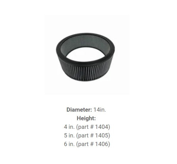 Randy's Round Air Filter Element 14" Diameter – Performance Wholesale ...