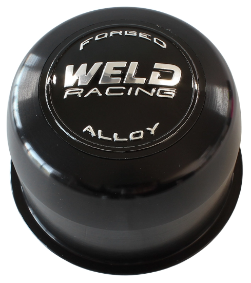 Weld Racing Wheels Billet Centre Cap - Black 2" Tall Suit Alumastar, V ...