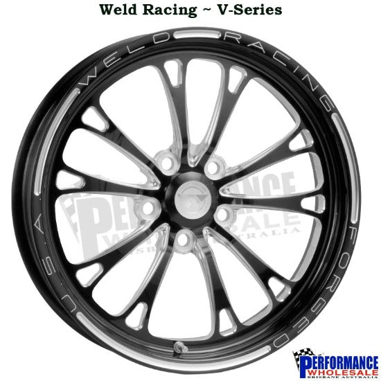 Weld Racing V-Series Front Runner, 17" x 4.5", 2.25" Backspace, 5x120m ...